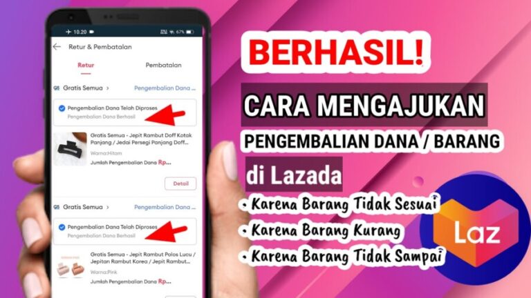 Cara Pengembalian Dana di Lazada - Indokreasi