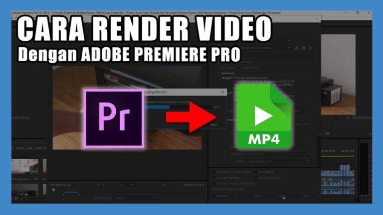 Cara Render Atau Export Di Adobe Premiere - Indokreasi